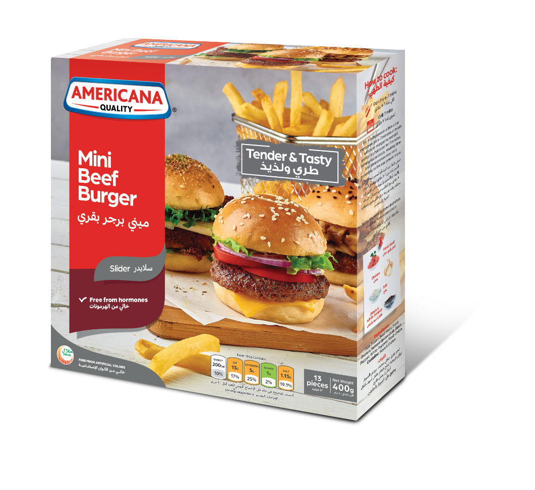 Buy Americana Mini Beef Burger Slider 400 g Online in UAE | Talabat UAE