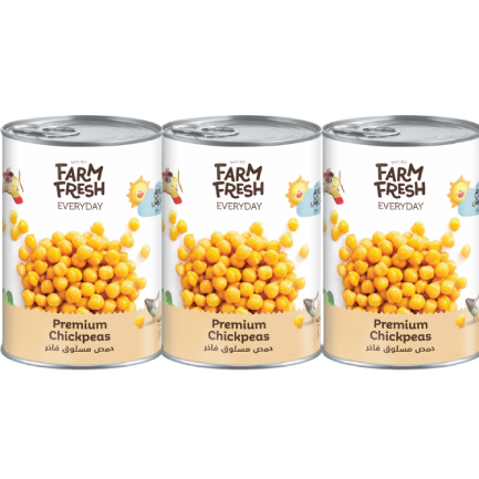 Buy Farm Fresh Premium Chickpeas, 3x400g Online in UAE | Talabat UAE