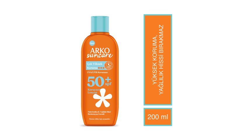 Arko Suncare Koruyucu Losyon SPF 50+ 200 ml - yemeksepeti.com