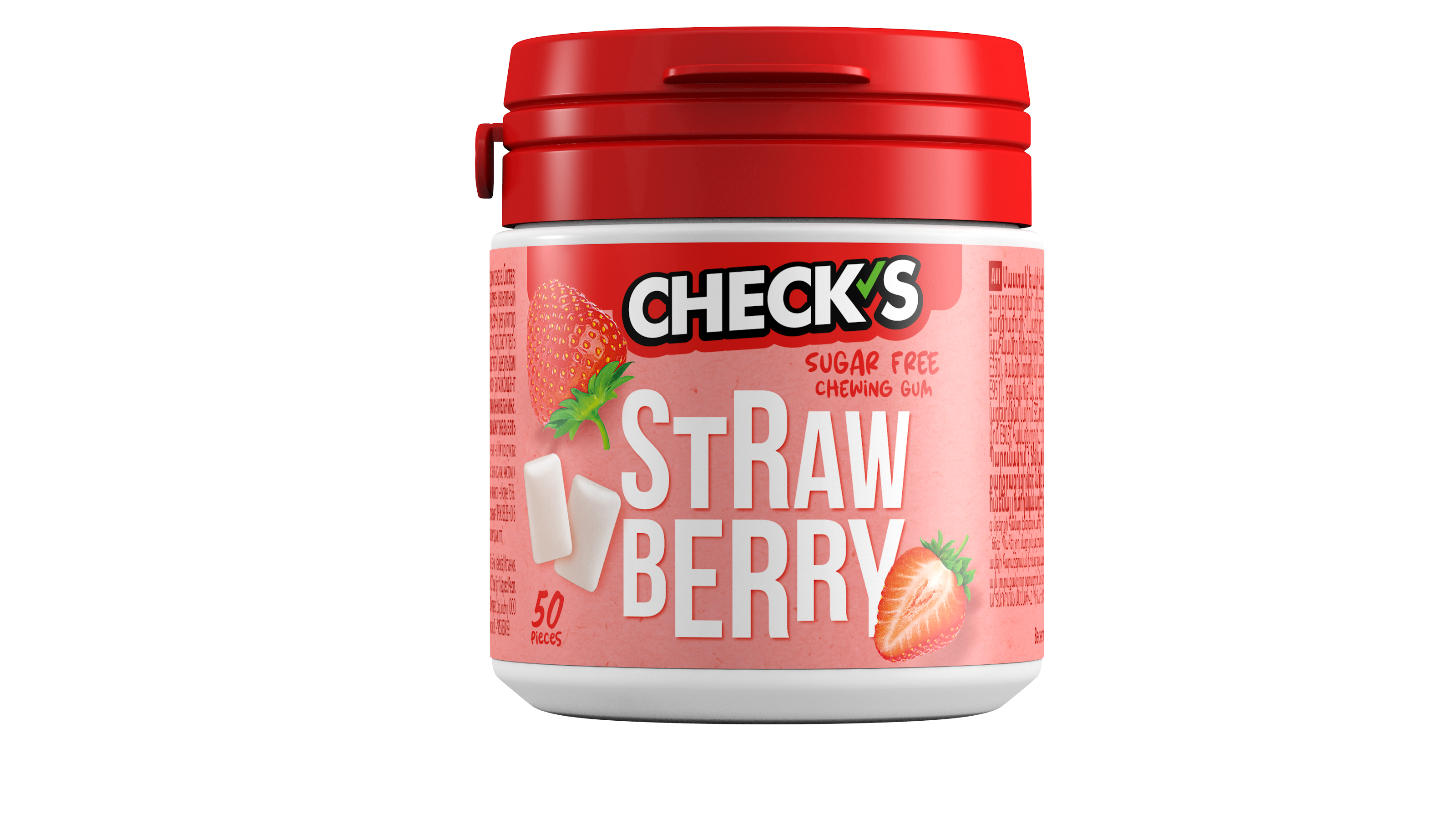 Buy Check's Strawberry Chewing Gum Sugar Free, 84g Online in Kuwait ...