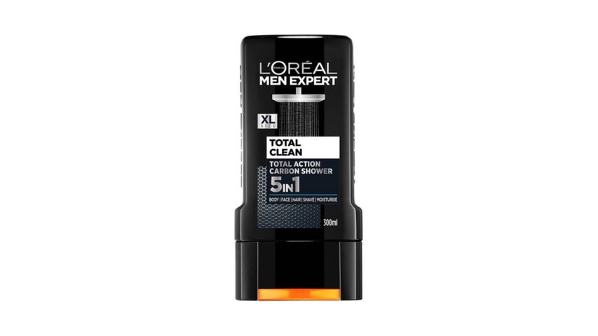 L'Oreal Paris Men Expert Total Clean 5'i 1 Arada Kömürlü Duş Jeli 300 ...