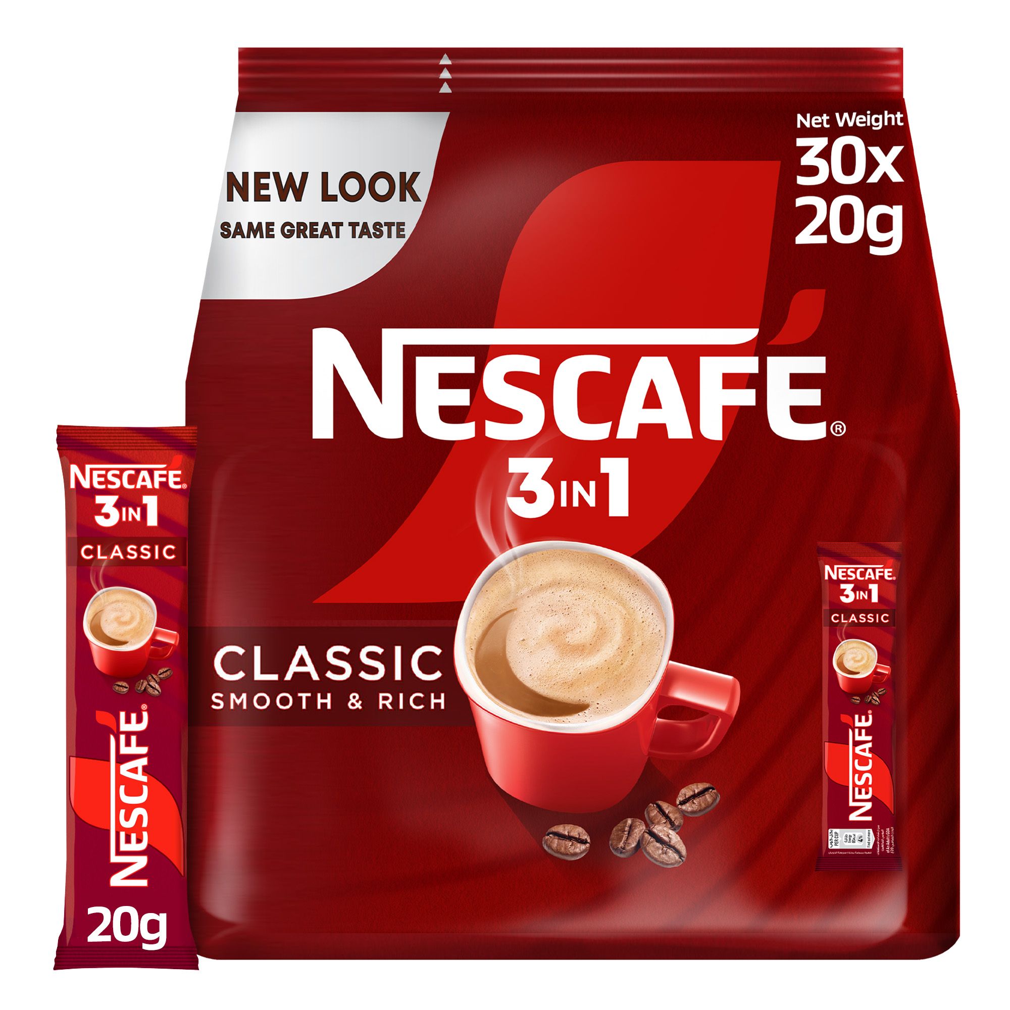 Buy Nescafe 3 in 1 Classic Coffee Mix, 30x20g Online in Oman | Talabat Oman