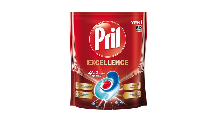 Pril Excellence Bulaşık Makinesi Tableti 60 Kapsül - yemeksepeti.com