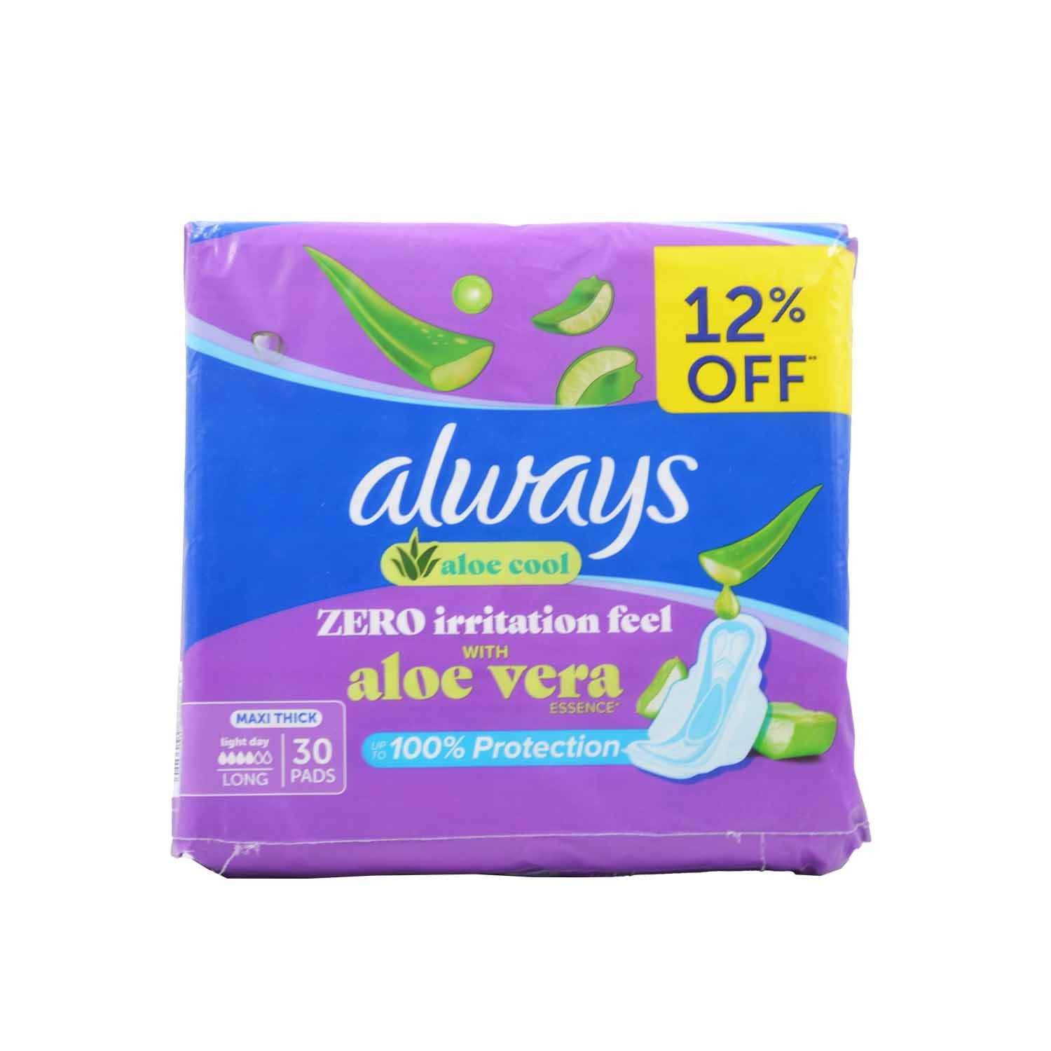 Buy Always Clean & Dry Maxi Thick 30 Count Online in UAE | Talabat UAE