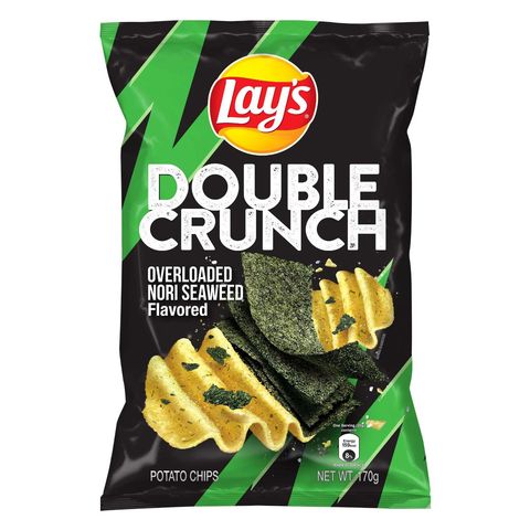 Lay’s Double Crunch Overloaded Nori Seaweed Potato Chips 170g delivery ...