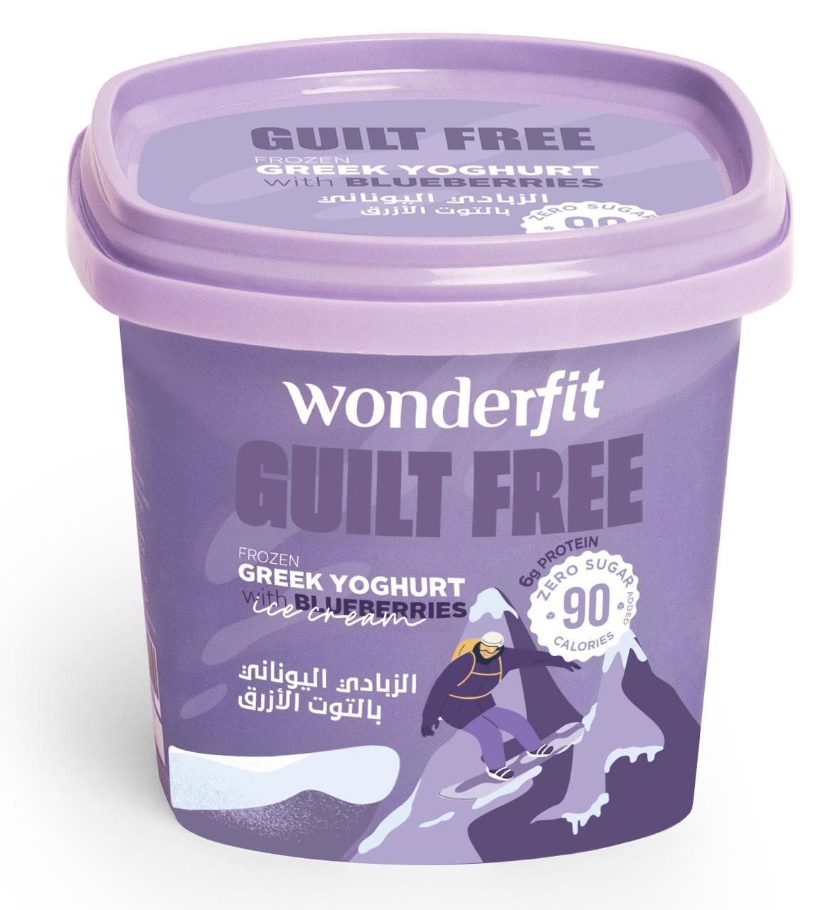 Buy Wonderfit Yogurt & Blueberry Sauce without Sugar Ice Cream Cup ...