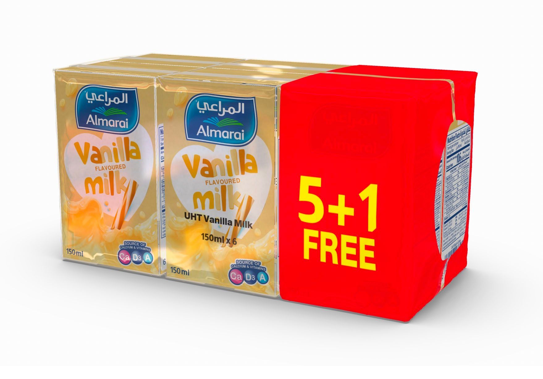 Buy Almarai Nijoom Vanilla Uht Milk, 6x150ml Online in Bahrain | Talabat Bahrain