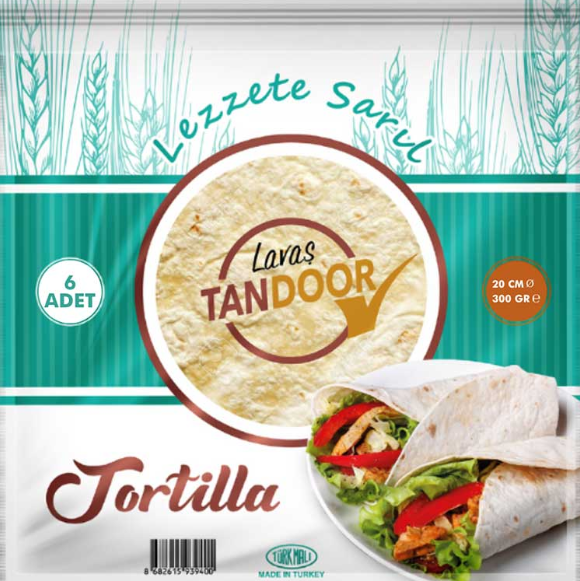 Buy Tandoor Tortilla Low Fat Tandoor Bread, 20cm, 360g Online in ...