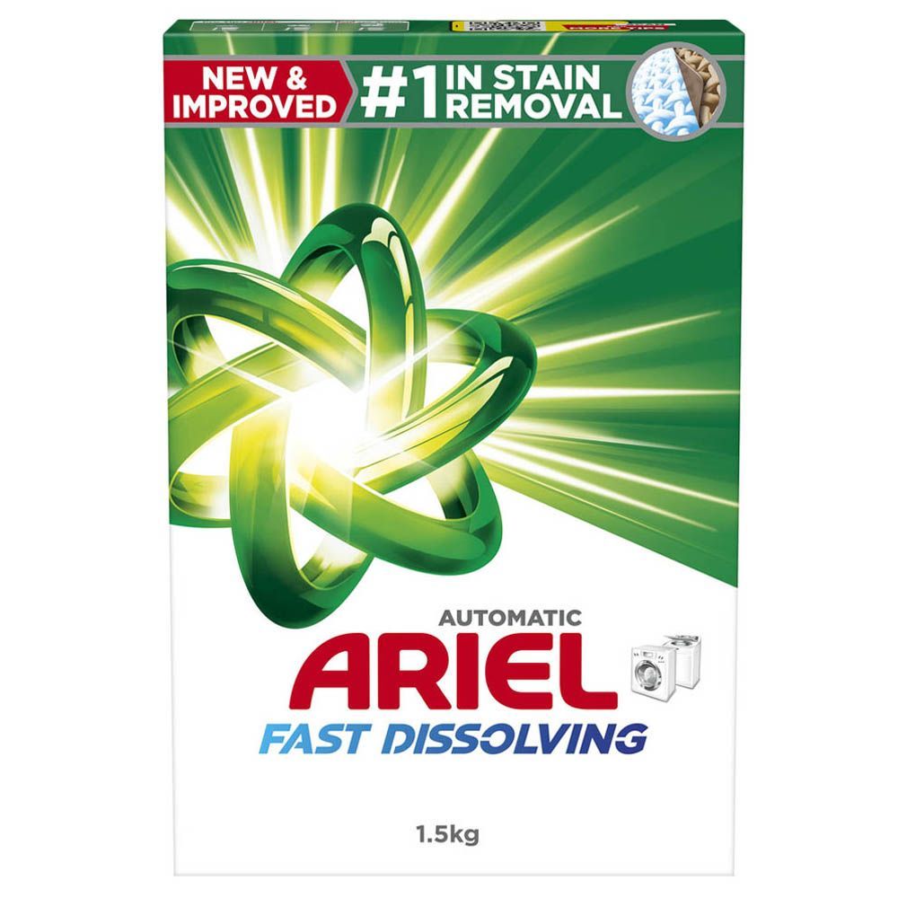 Buy Ariel Automatic Fast Dissolving Detergent Powder, 1.5kg Online in ...