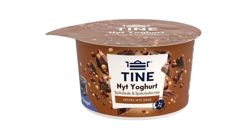Tine Nyt Yoghurt Sjokolade/Sjokocrisp | 122g - foodora.no