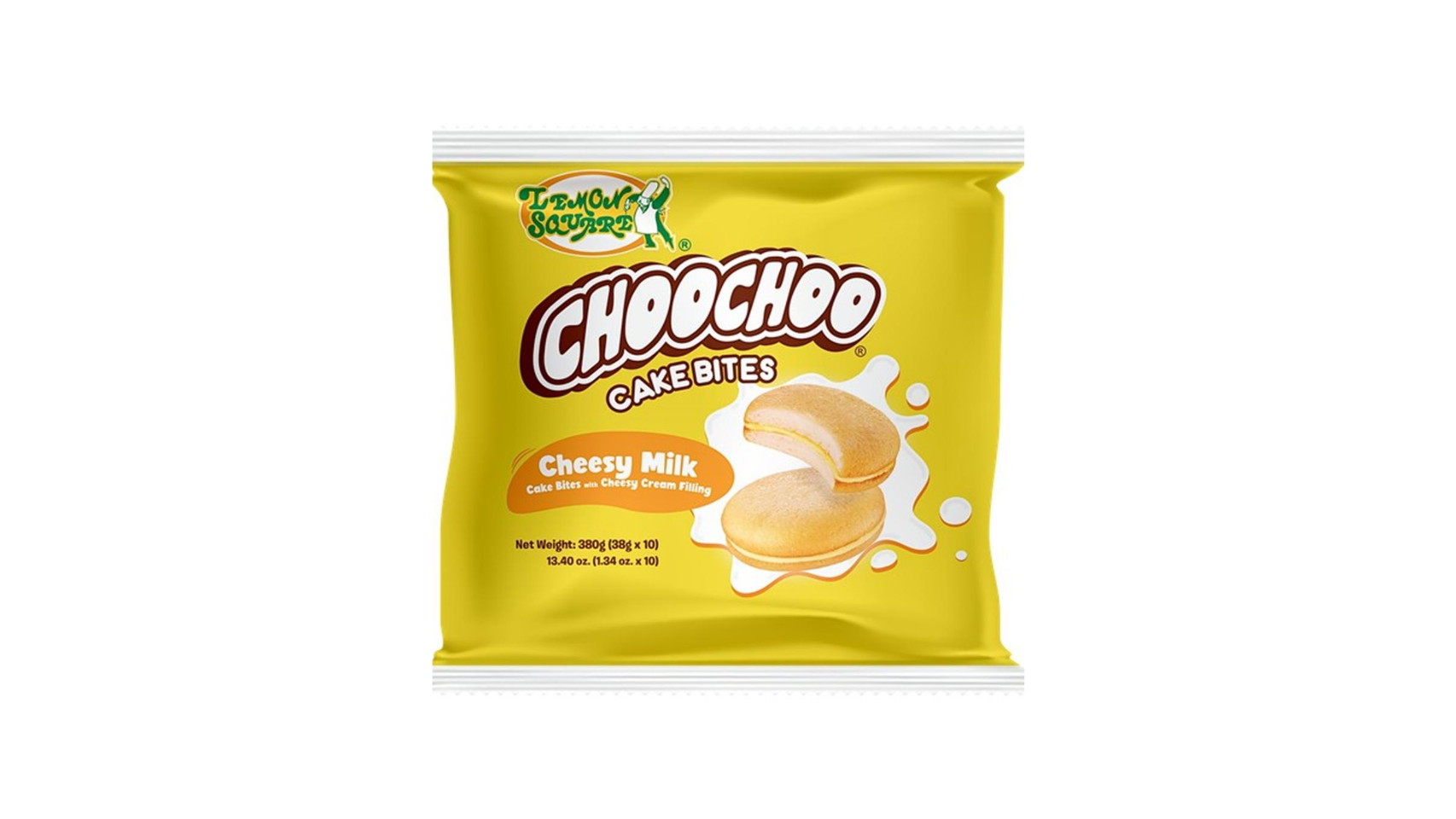 Lemon Square Choochoo Cake Bites Cheesy Milk 10 X 38g Delivery In The