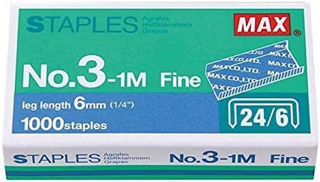 Buy Max No. 3-1M 24/6 Staples, Set of 1000 Pieces Online in Egypt ...