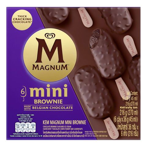 Magnum Mini Brownie 6 x 45ml delivery near you | foodpanda Malaysia