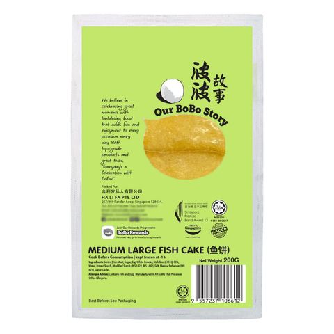 Bobo Medium Large Fish Cake 200g delivery near you | foodpanda Malaysia