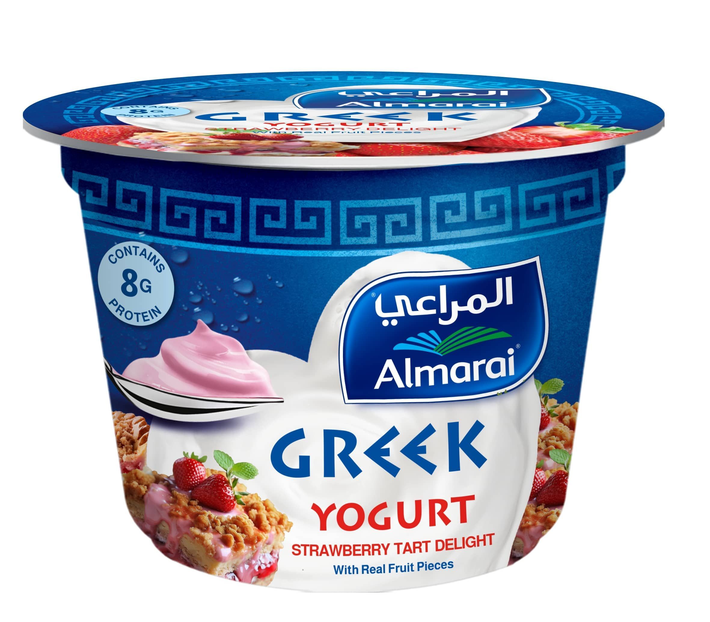 Buy Almarai Strawberry Tart Delight Greek Yoghurt, 170g Online in Egypt ...