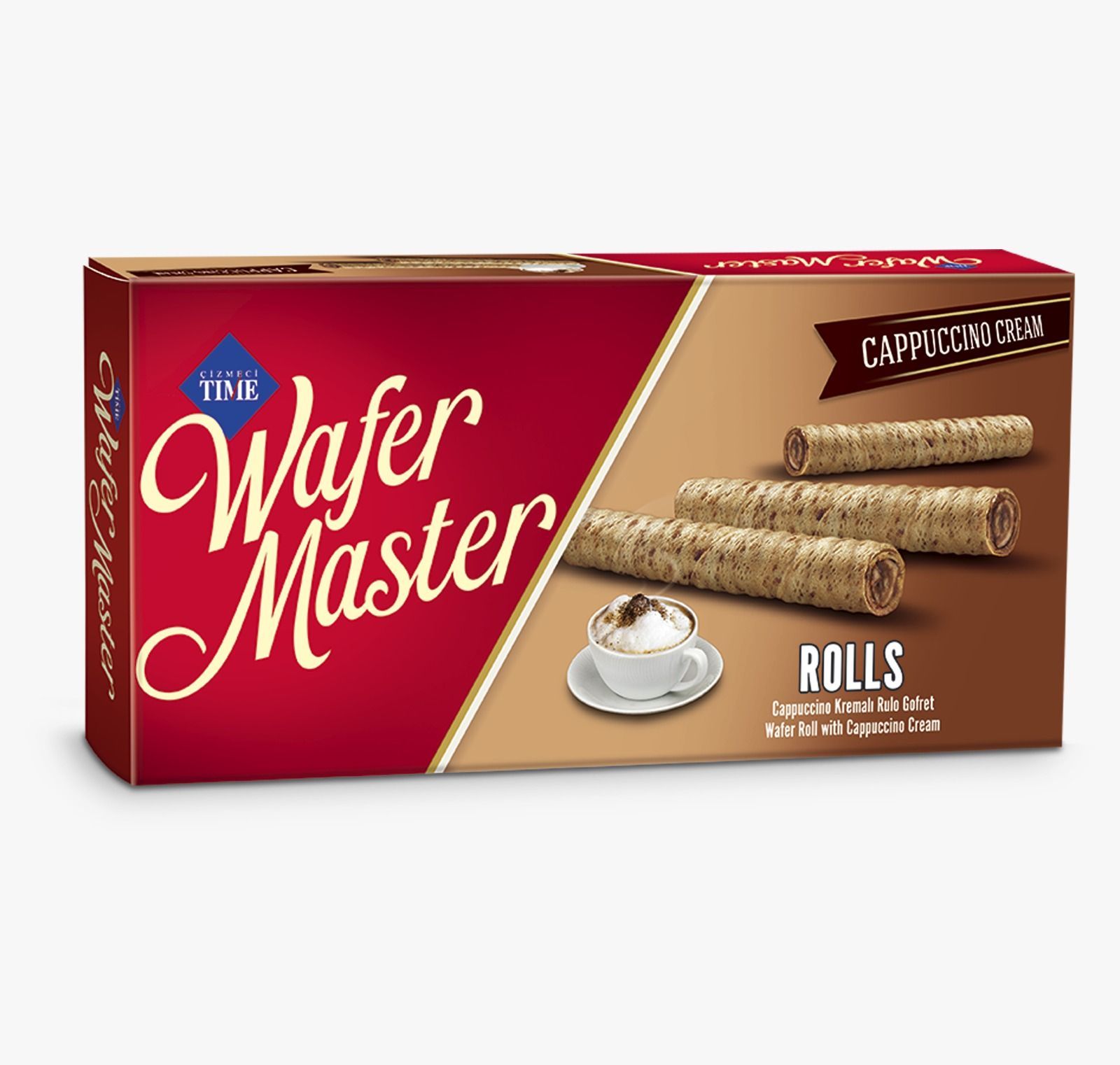 Buy Time Wafer Master Rolls with Cappuccino Cream, 65g Online in Egypt | Talabat Egypt