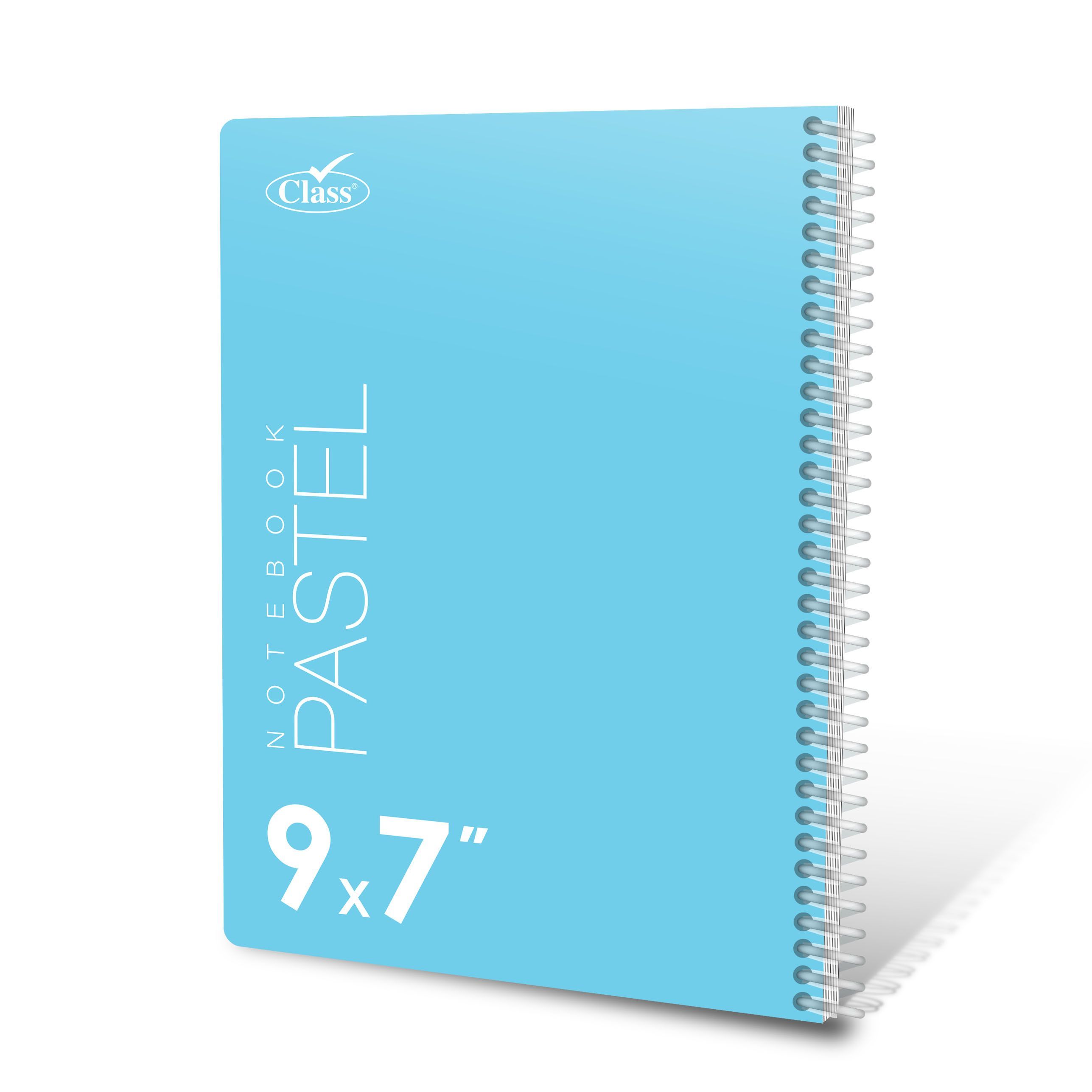 Buy Class Pp Pastel Spiral Notebook, 9x7 Pastel Blue, 60 Sheets Online ...