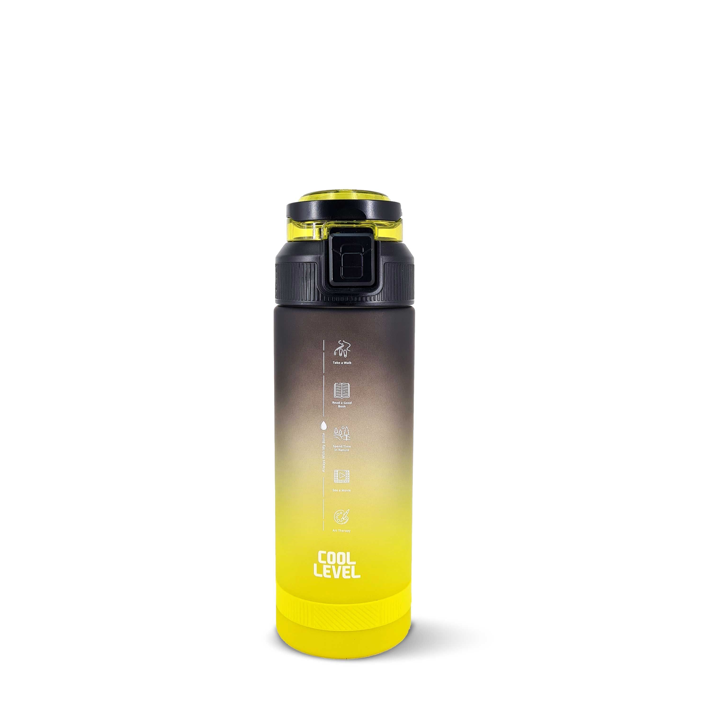 Buy Cool Level Plastic Water Bottle - Black, 800ml Online in Kuwait ...