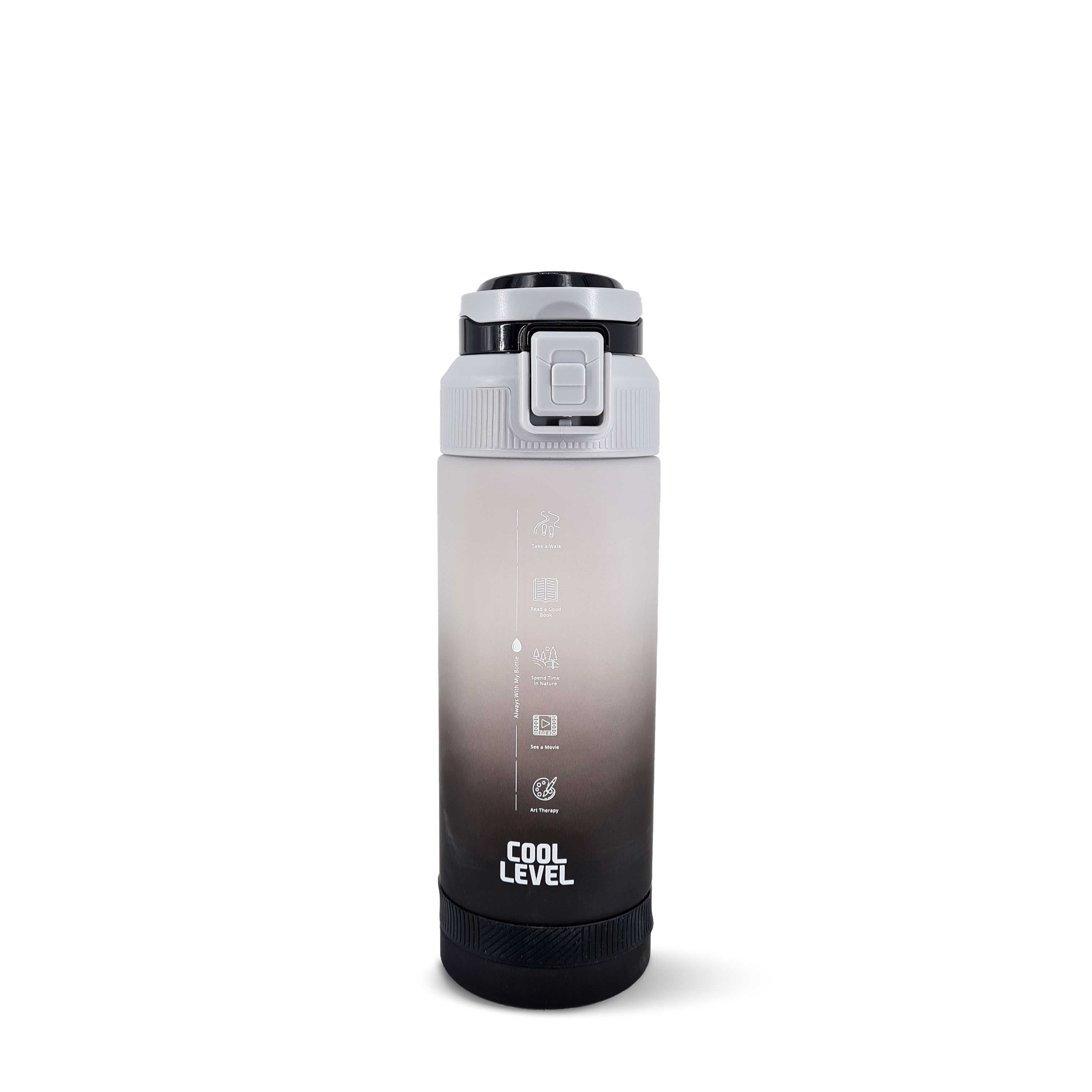 Buy Cool Level Plastic Water Bottle - Grey, 800ml Online in Kuwait ...