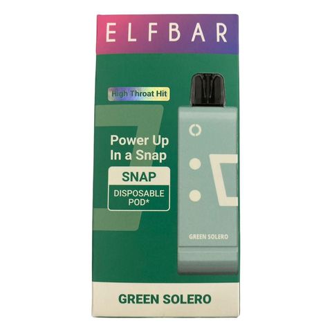 Elfbar Snap 14k Puffs Prefilled Cartridge Green Solero 1 Piece delivery ...