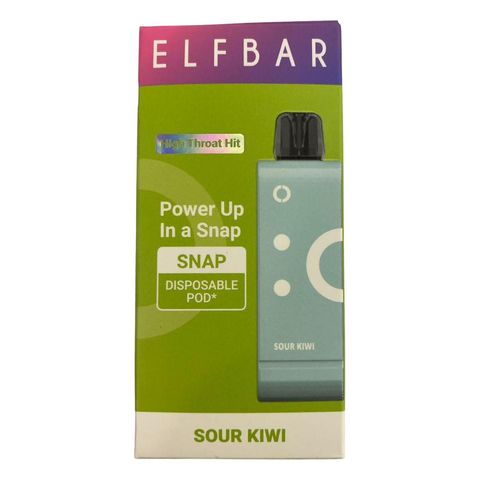 Elfbar Snap 14k Puffs Prefilled Cartridge Sour Kiwi 1 Piece delivery in ...