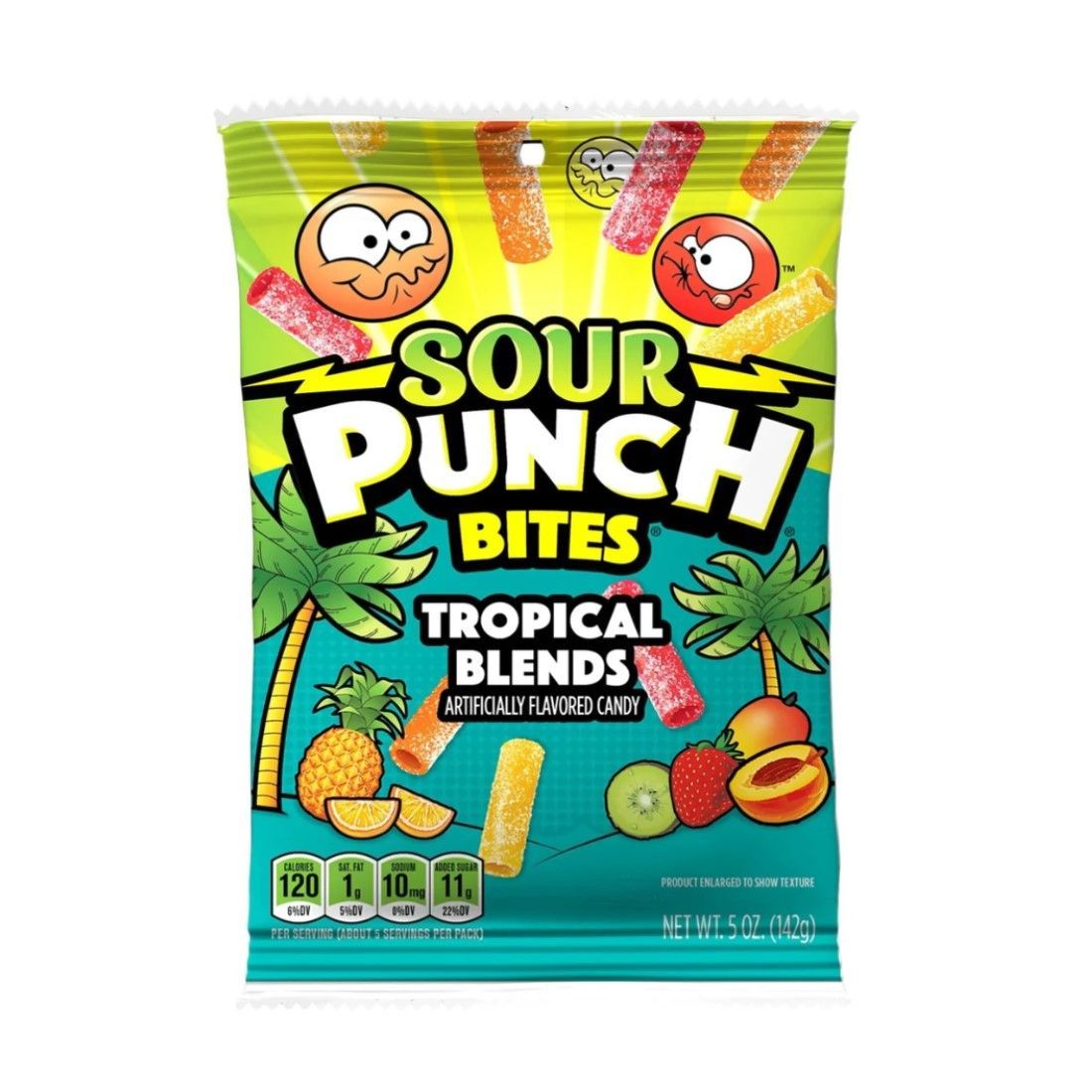 Buy Sour Punch Bites Tropical Flavor Chewy Candy, 142g Online in Kuwait ...