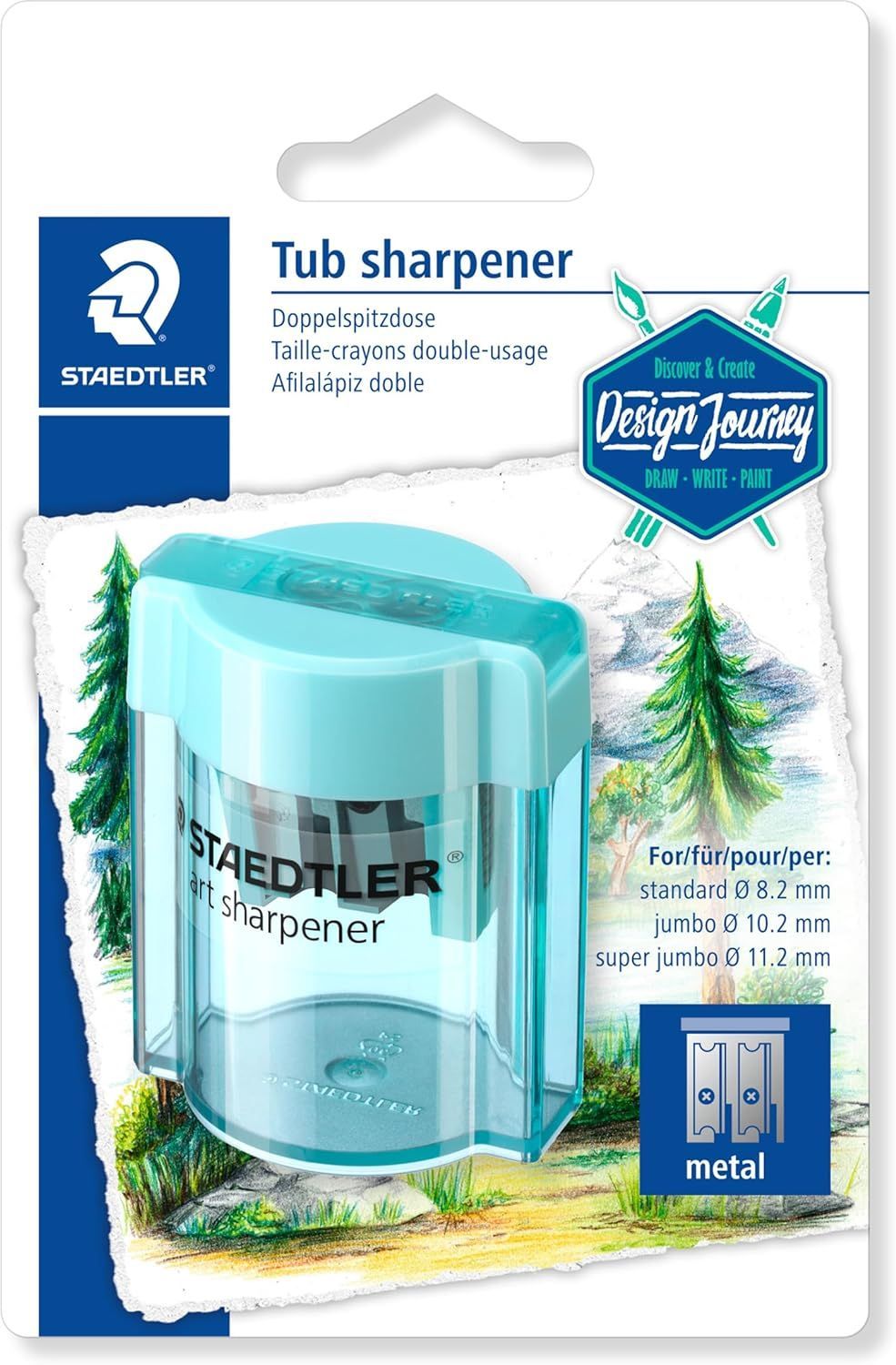Buy Staedtler Sharpener Tub with Metal Insert, 2 Hole, 1 Piece Online ...