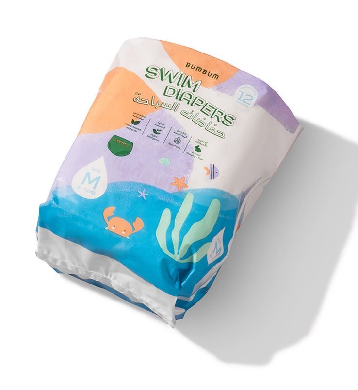 Buy Bumbum Swim Diaper Medium 12 Pieces Online In Kuwait Talabat Kuwait