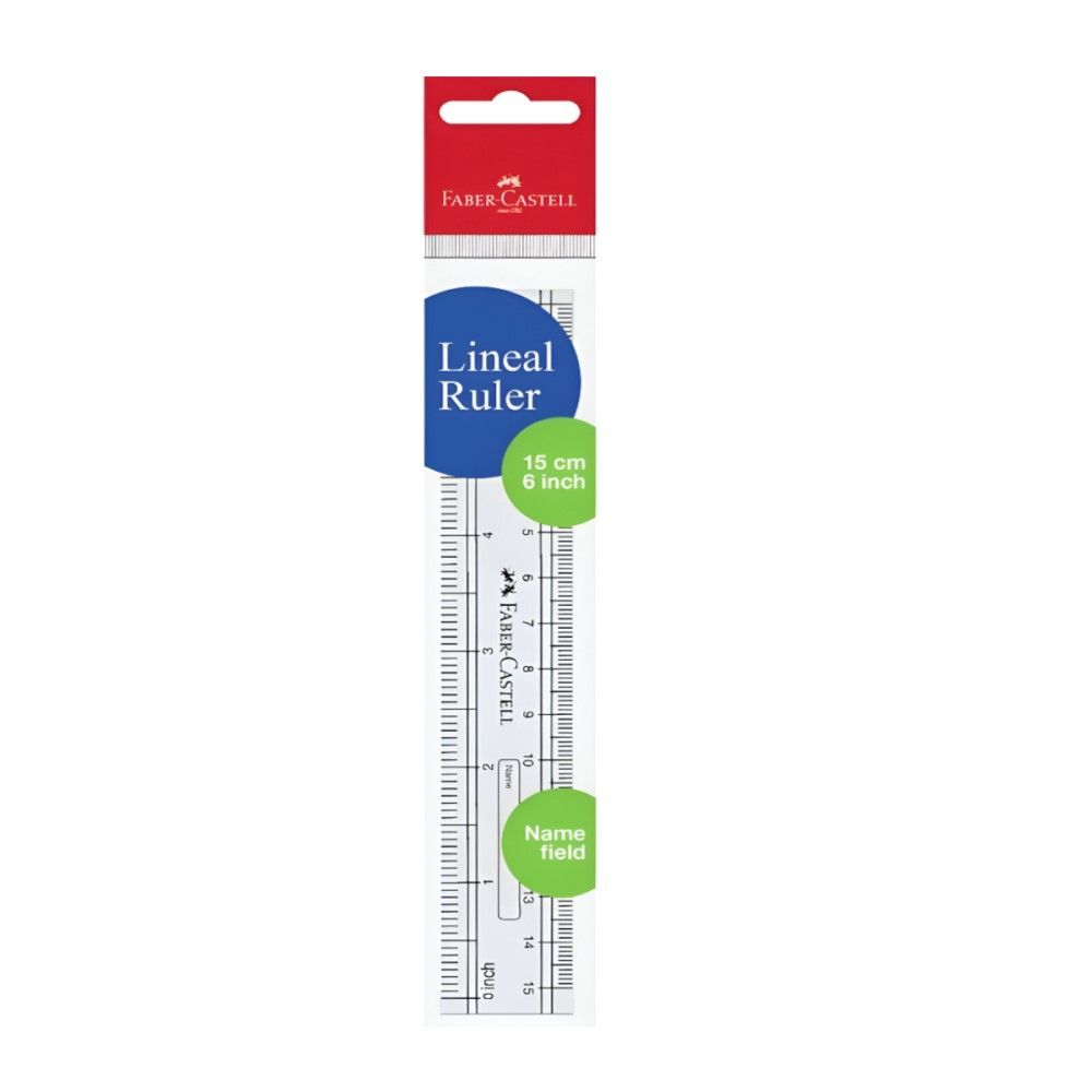 Buy Faber Castell Ruler, 15cm Online in Egypt | Talabat Egypt