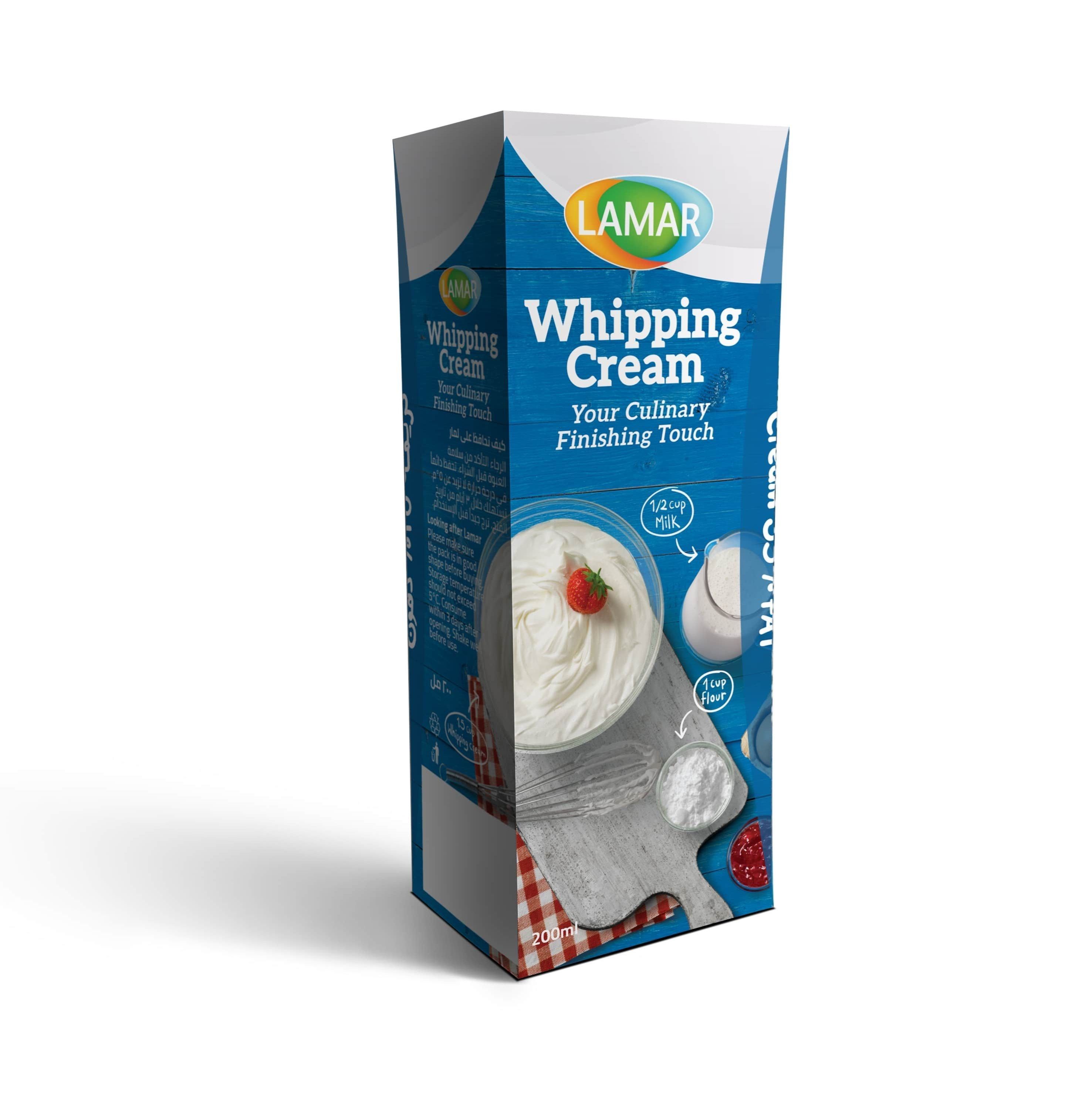 Buy Lamar Whipping Cream 200 ml Online in Egypt | Talabat Egypt