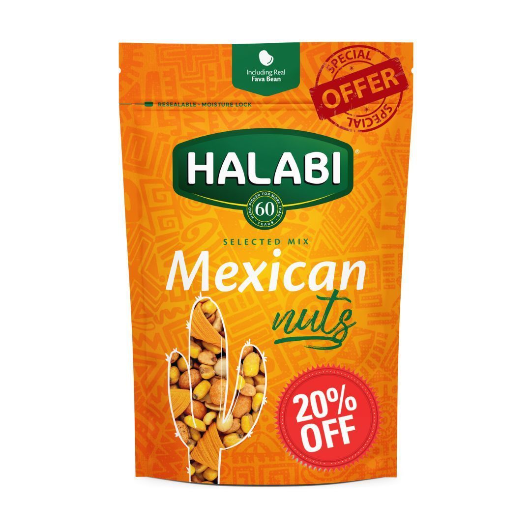 Buy Halabi Mexican Mix Nuts, 175g @Special Offer Online in Kuwait ...