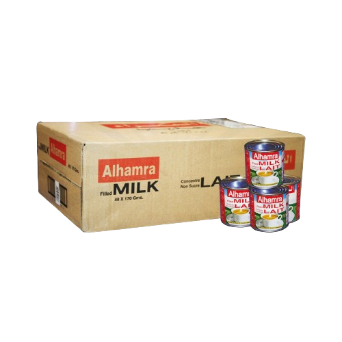 Buy AlHamra Evaporated Milk, 48x170g Online in Oman | Talabat Oman