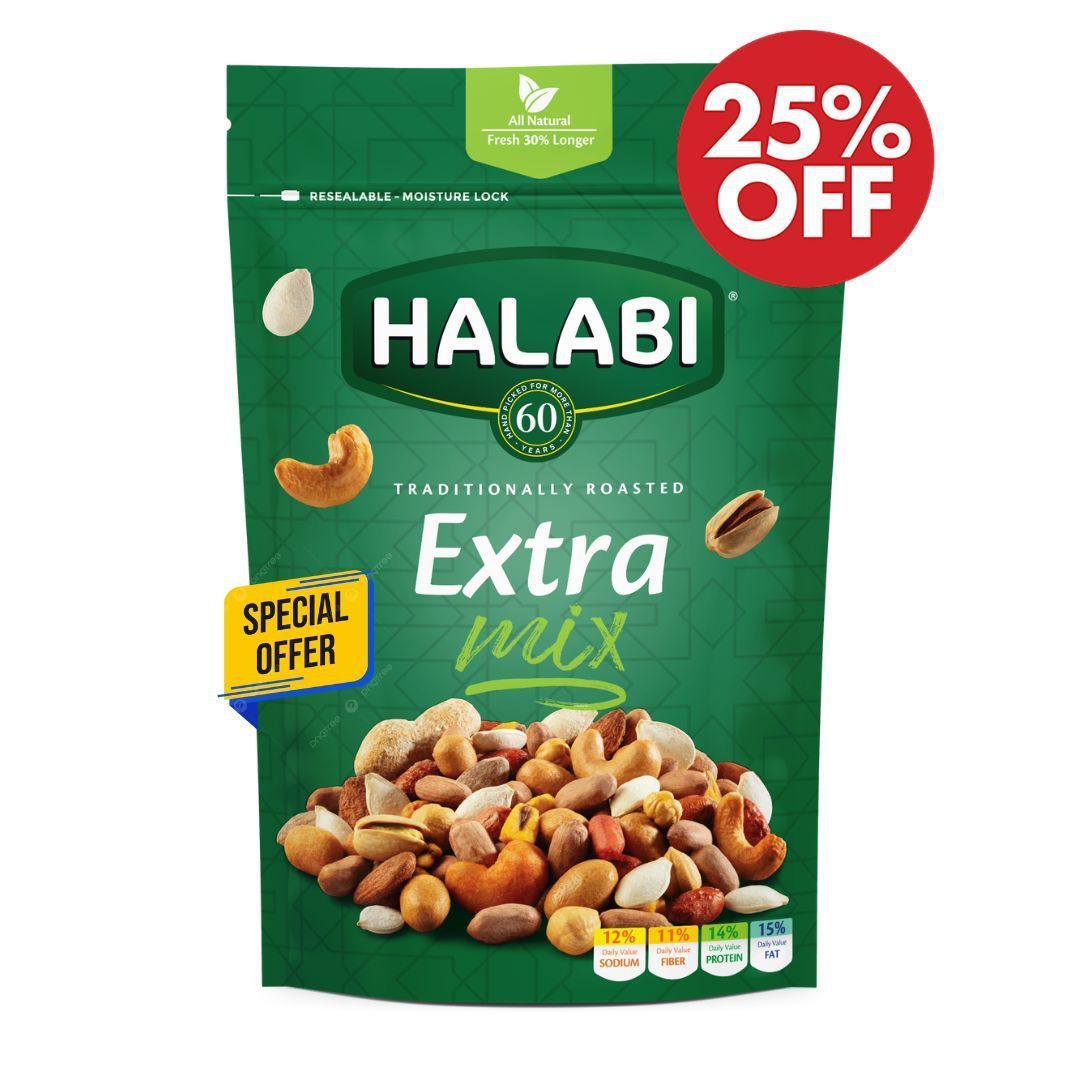 Buy Halabi Extra Mix Nuts, 250g @Special Offer Online in Kuwait ...
