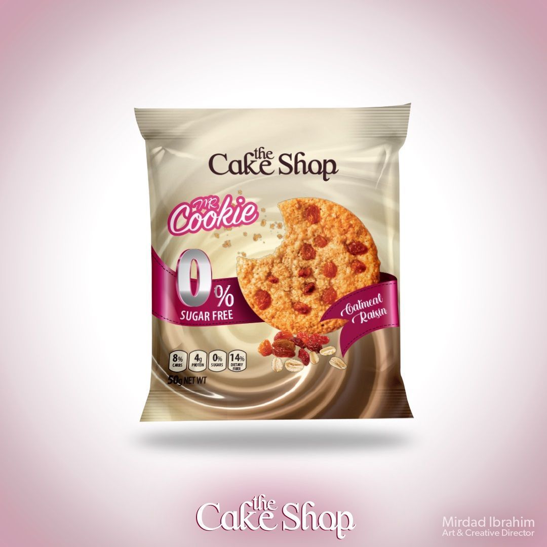 Buy Mr.Cookie Oatmeal Raisin Cookie Sugar Free, 50g Online in Kuwait ...