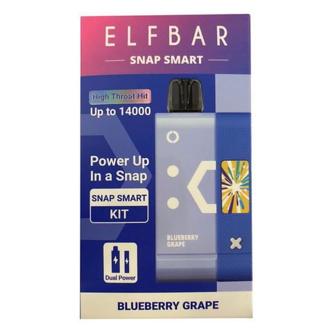 Elfbar Snap 14k Puffs Full Kit Blueberry Grape 1 Piece delivery in ...