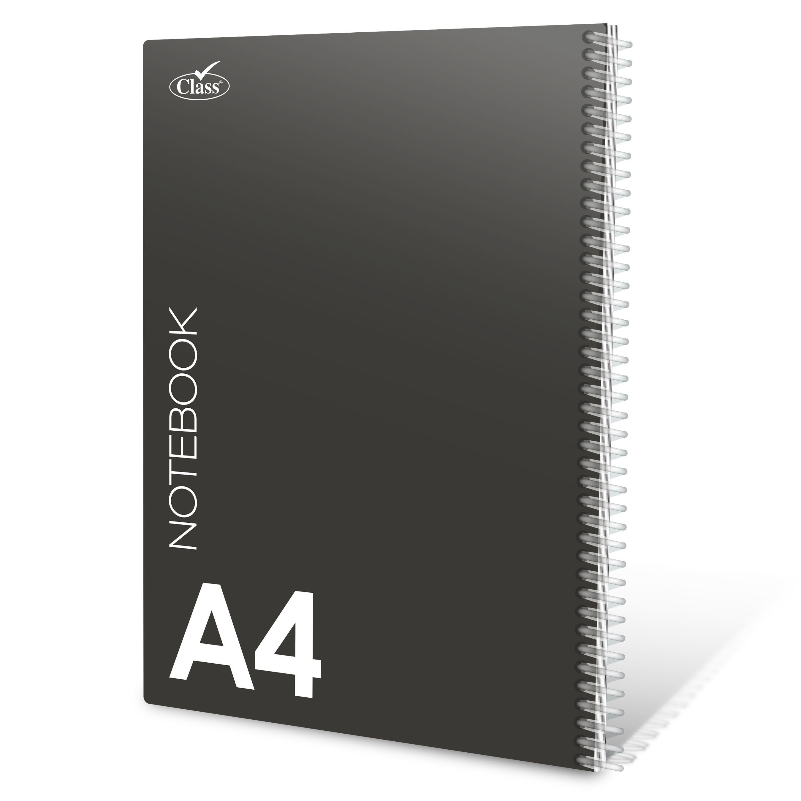 Buy Class PP Colored Spiral Notebook, 80 Sheets, A4 Light Black Online ...