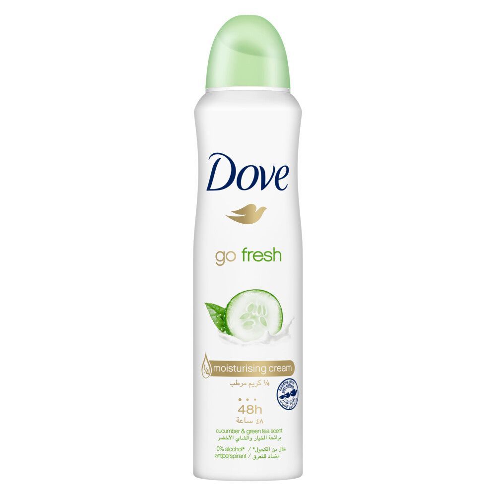 Buy Dove Go Fresh Cucumber & Green Tea Antiperspirant Deodorant Spray ...