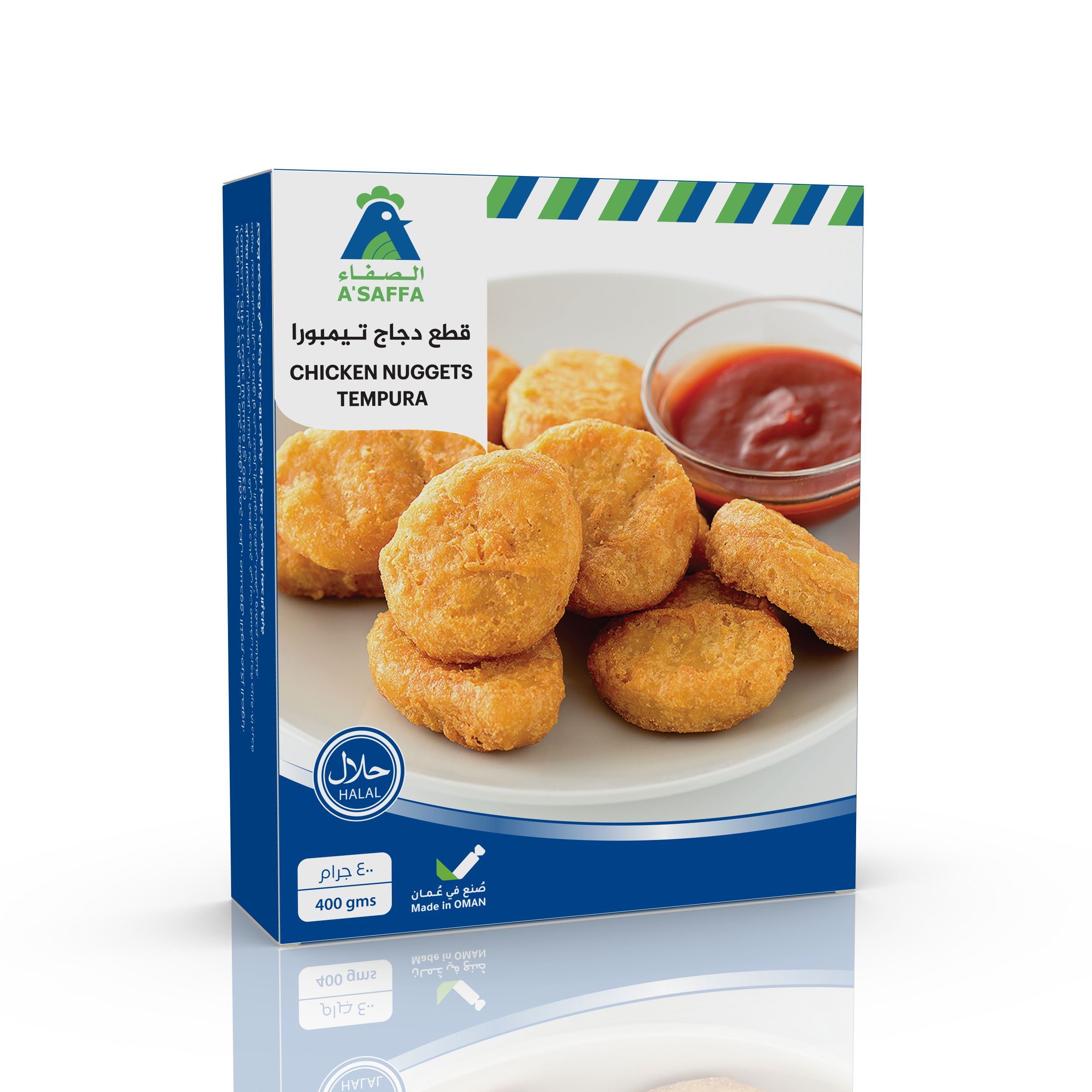 Buy A'Saffa Chicken Nuggets Tempura, 400g Online in Oman | Talabat Oman