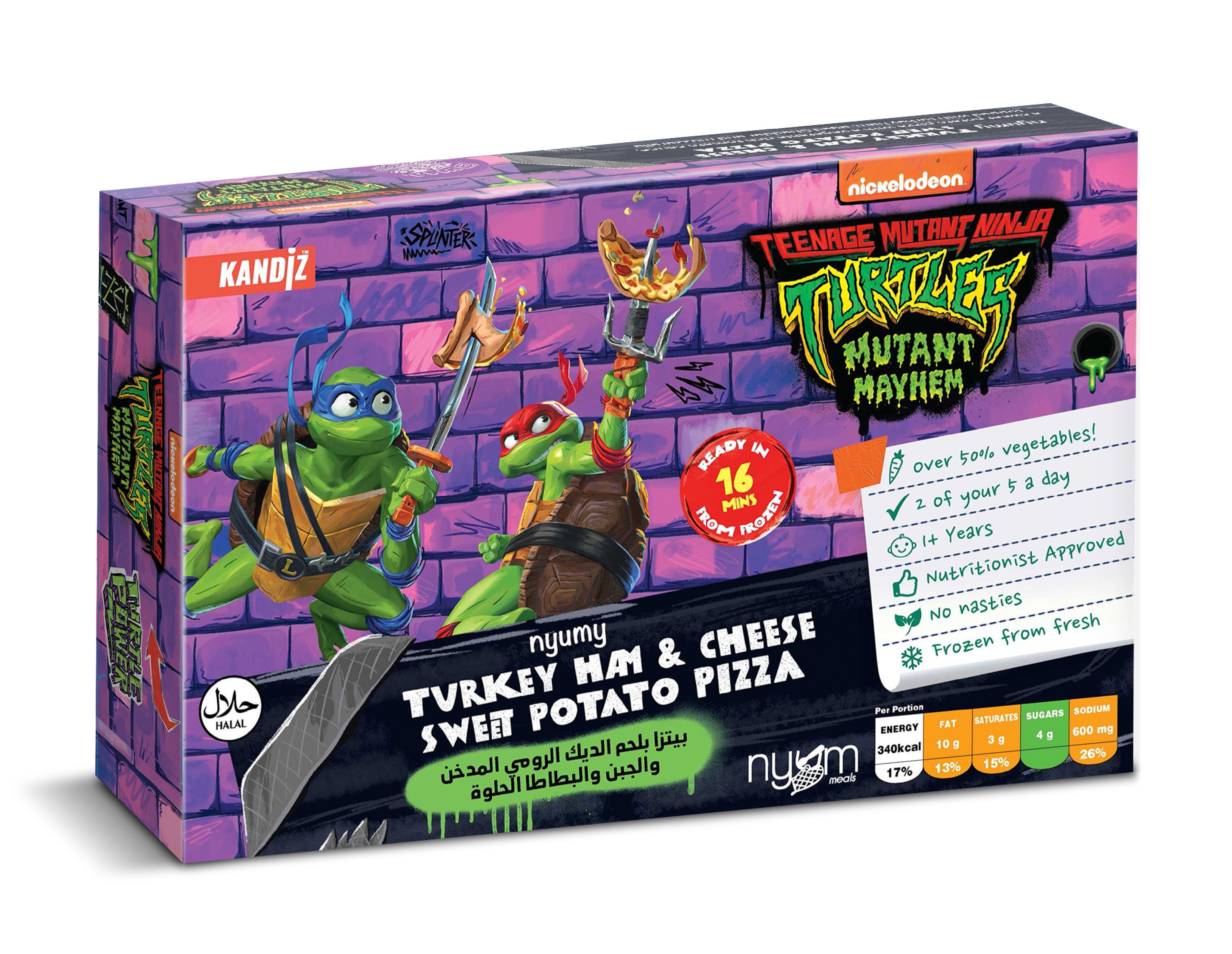 Buy Teenage Mutant Ninja Turtles Frozen Turkey Ham & Cheese Sweet ...