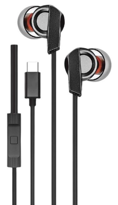 Buy Iconz Cie07K USB-C Wired Headset, Black Online in Egypt | Talabat Egypt
