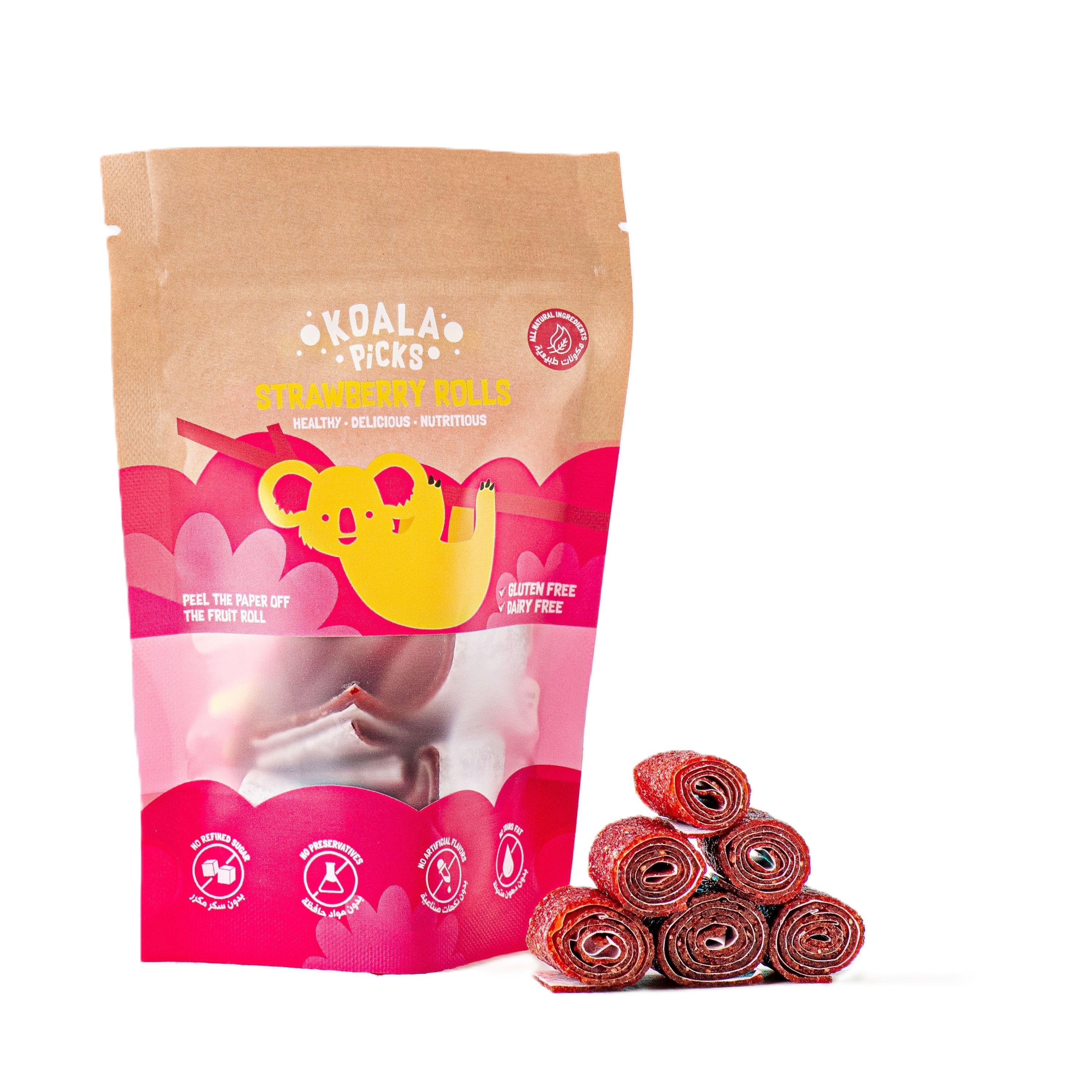 Buy Koala Picks Strawberry Rolls, 12 Pieces Online in UAE | Talabat UAE