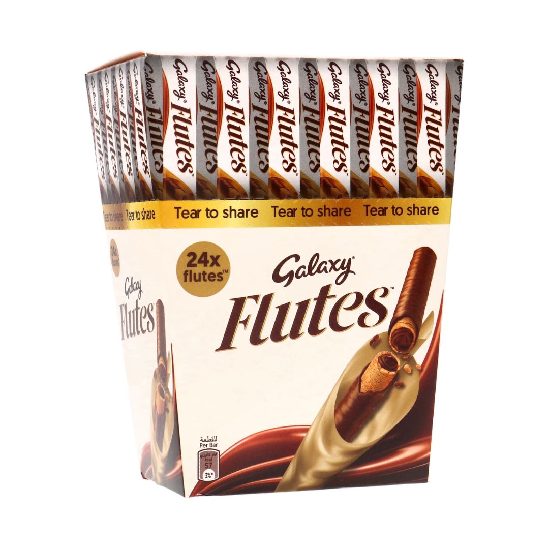 Buy Galaxy Flutes Chocolate Wafer Roll Box, 24x11.25g Online in Bahrain ...