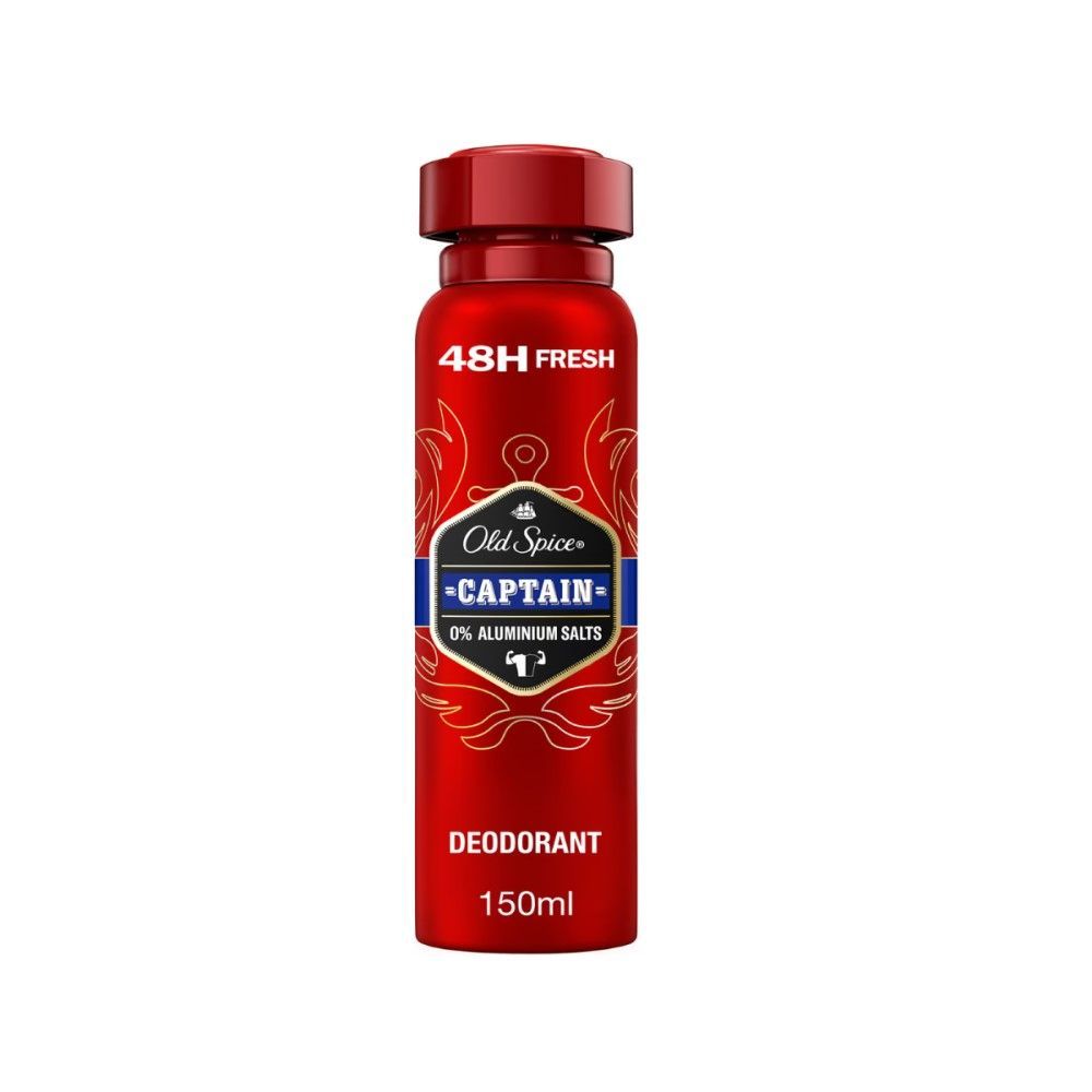 Buy Old Spice Captain Deodorant Body Spray, 150ml Online in Kuwait ...