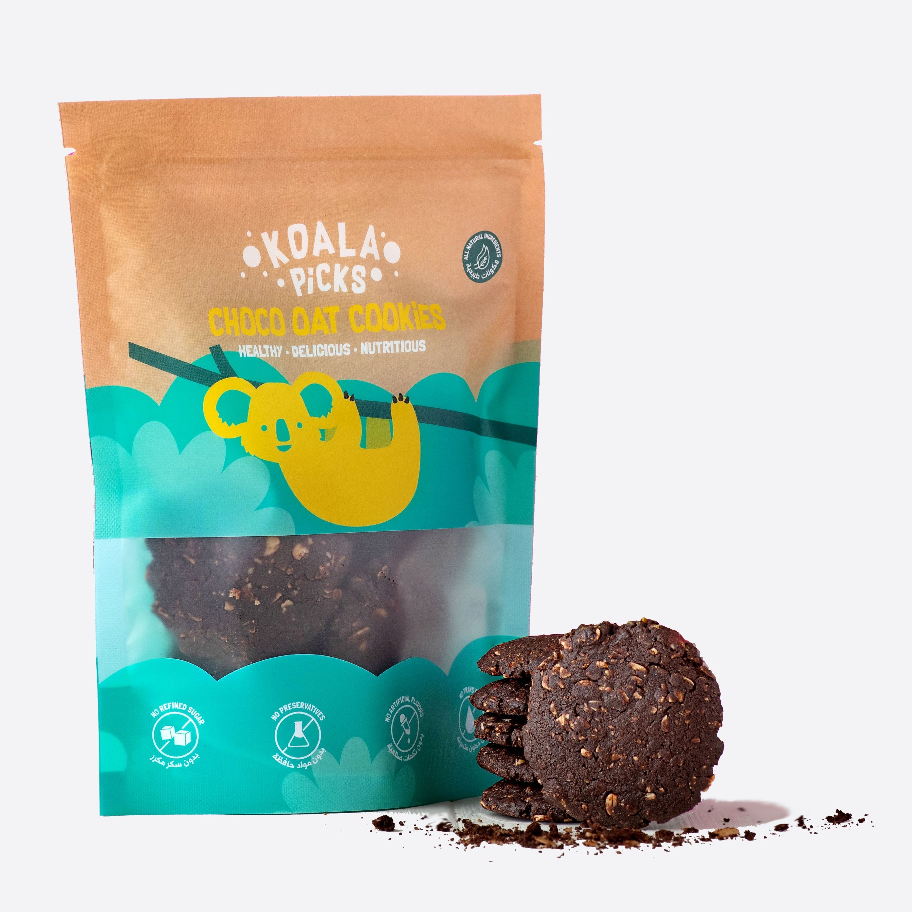 Buy Koala Picks Choco Oat Cookies 9 Pcs / pack Online in UAE | Talabat UAE