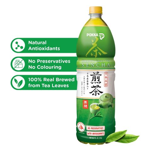 Pokka Sencha Japanese Green Tea No Sugar 12 x 1.5L (Carton) delivery near you in Singapore ...