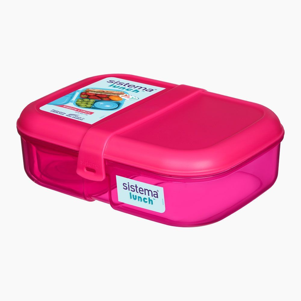 Buy Sistema Lunch Box - Pink, 6x2.5x8cm, 1.1L Online in Egypt | Talabat ...