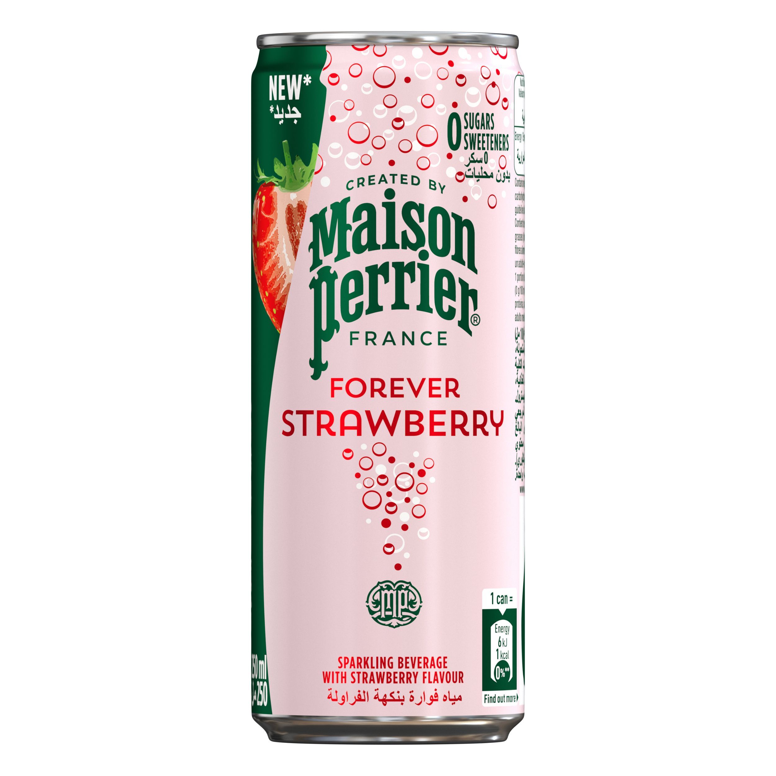 Buy Maison Perrier Forever Strawberry Sparkling Flavoured Beverage Can ...