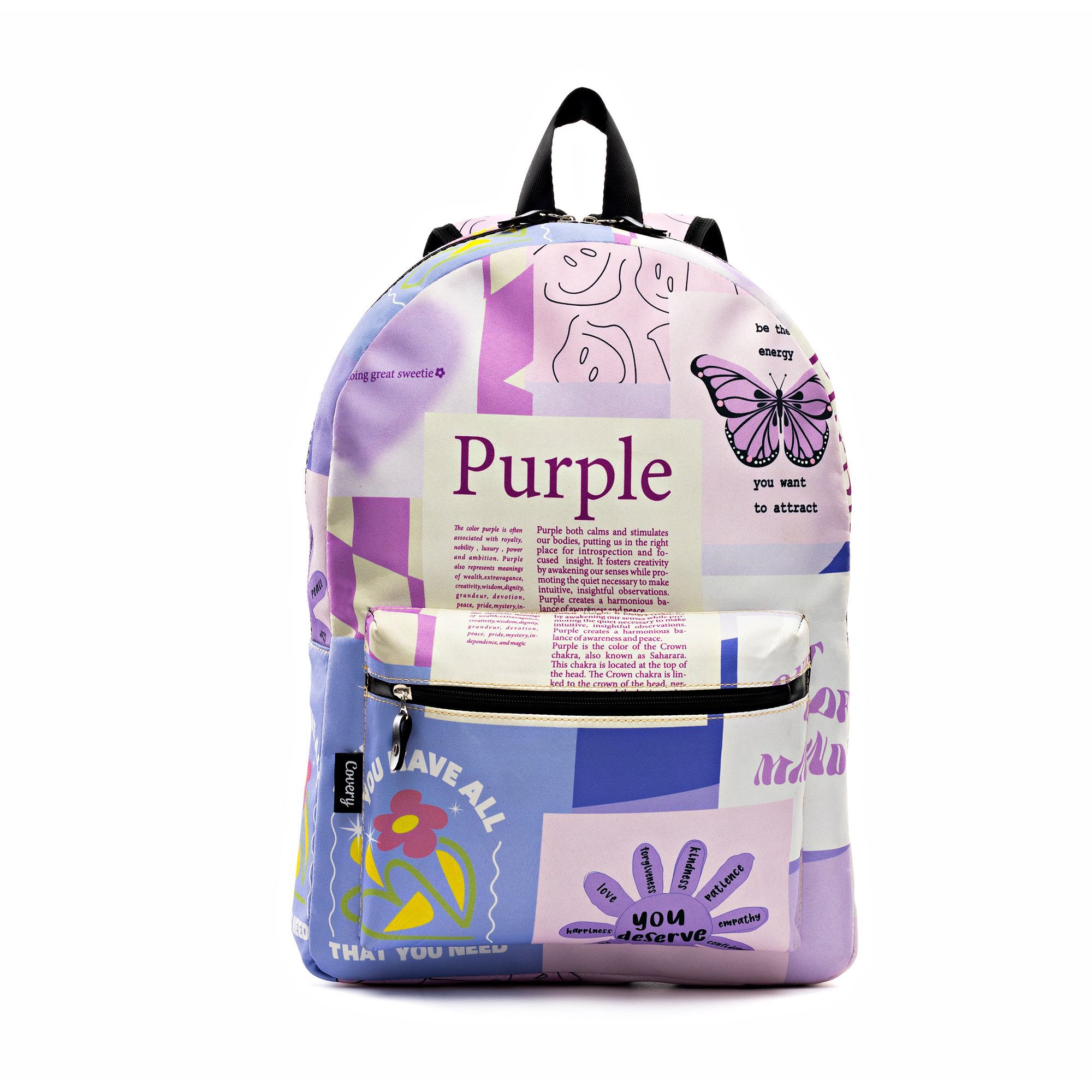 Buy Covery Backpack Purble Size (LxWxH ): 42x30x9.5cm Online in Egypt ...