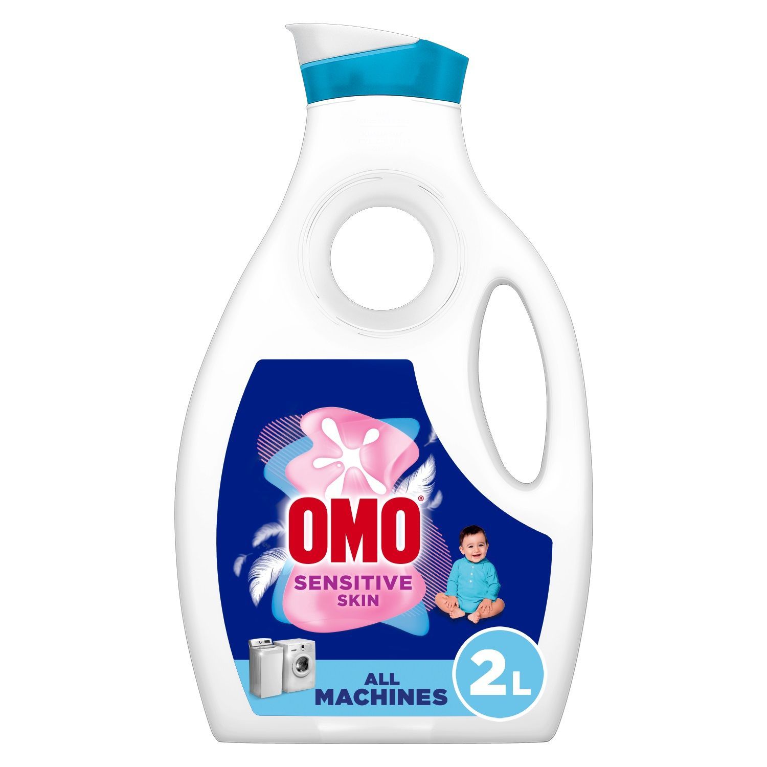 Buy Omo Automatic Laundry Detergent Liquid for Sensitive Skin, 2L ...