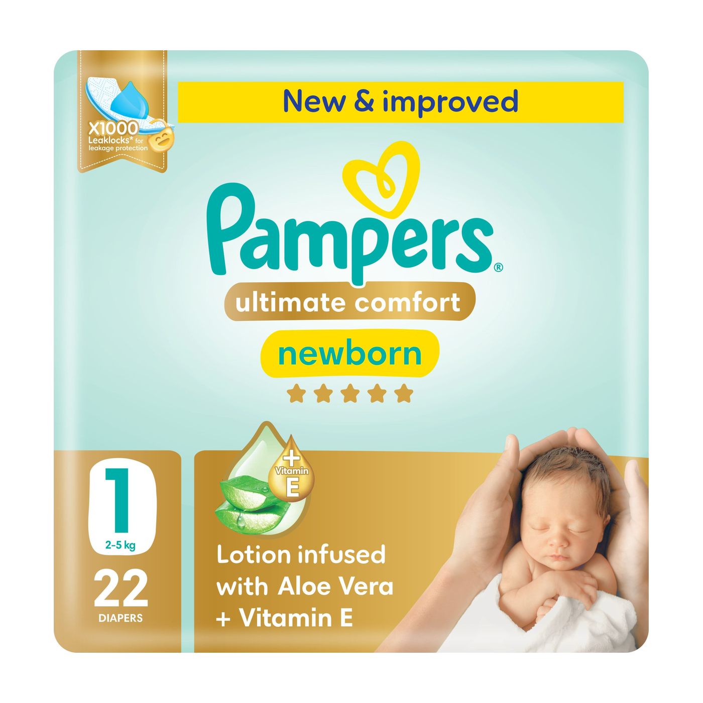Buy Pampers Ultimate Comfort Taped Diapers Carry Pack, Size 1, 2-5kg ...